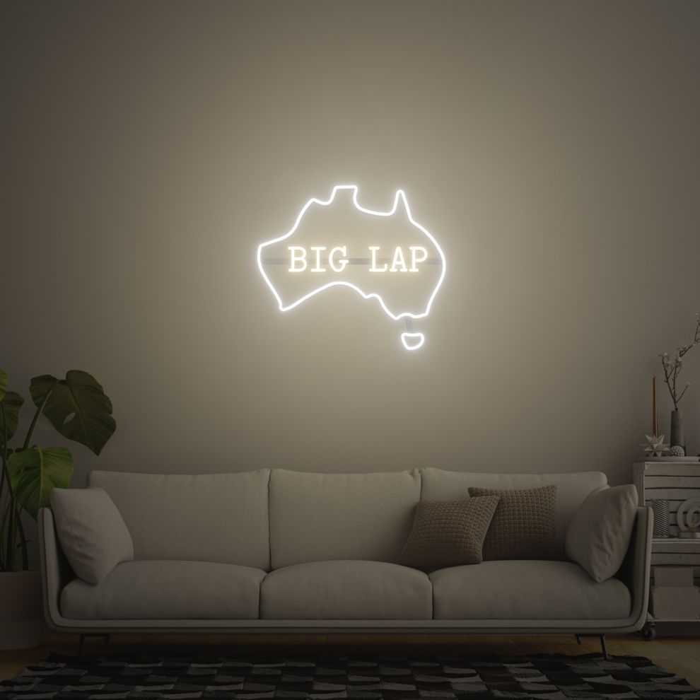 AUSTRALIA BIG LAP 3D PRINTED CUSTOM NEON SIGN – Neonverses